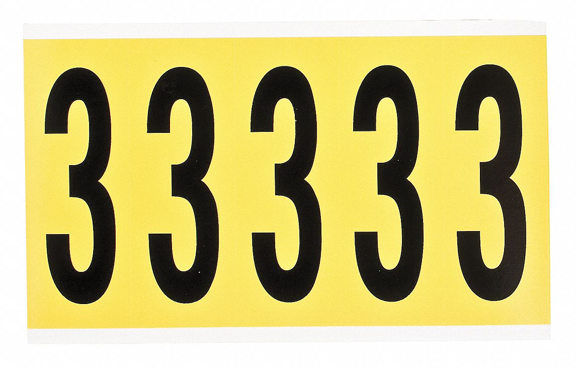 BRADY NUMBER/LETTER 3460-3 - 10795 - BDY3460-3 | 3460-3 - Grainger, Canada