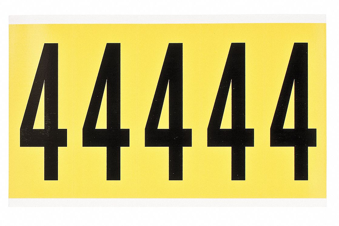 BRADY NUMBER/LETTER 3460-4 - Letters and Numbers - BDY3460-4 | 3460-4 ...