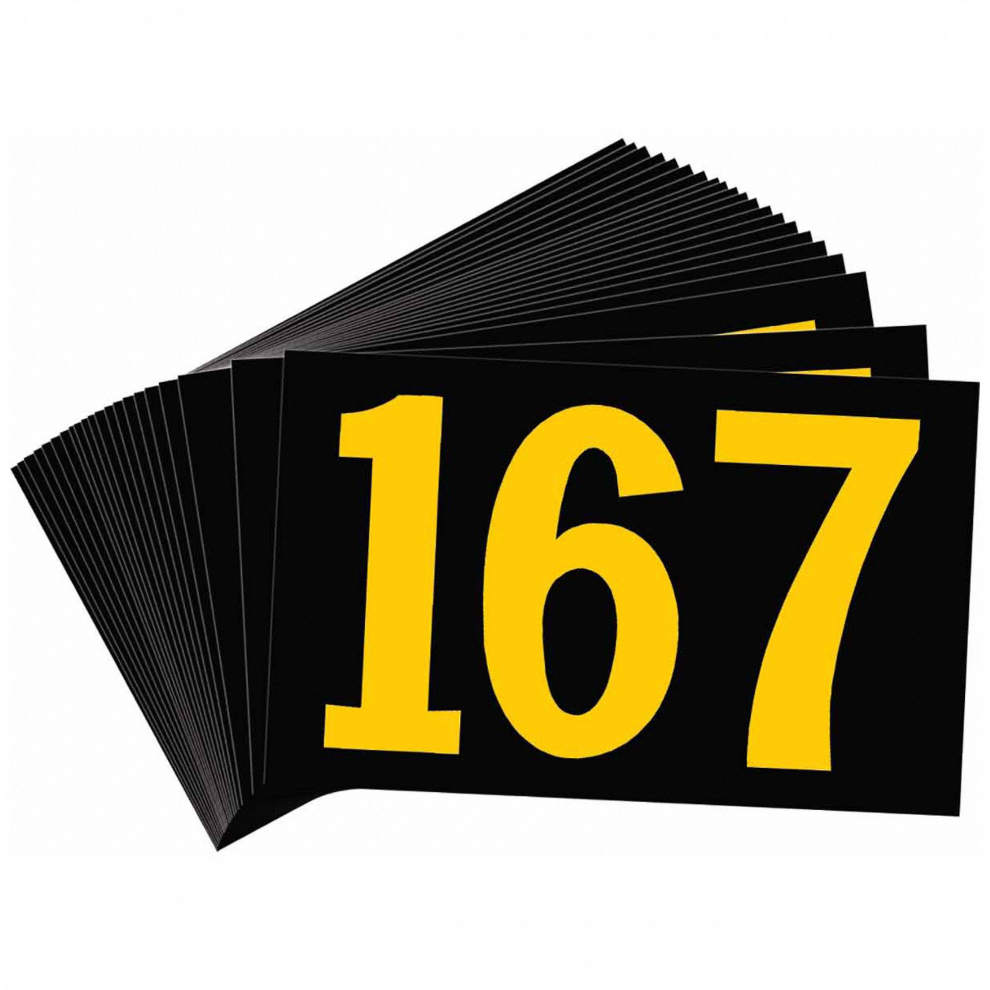 167, 2 1/2 in Character Ht, Number Label - 20TC19|50019 - Grainger