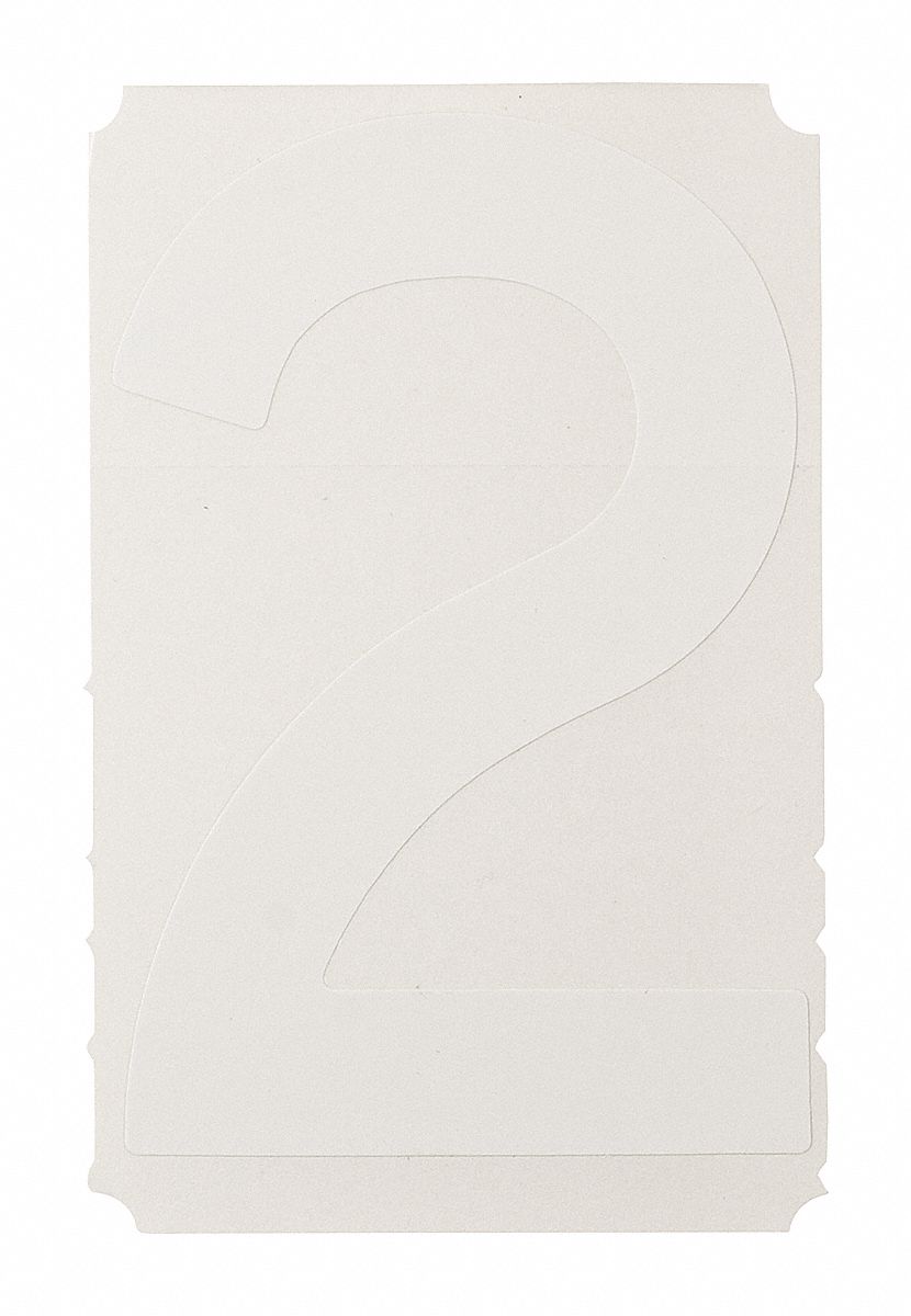 BRADY NUMBER/LETTER 5210-2 10/PK - Letters and Numbers - BDY5210-2 ...