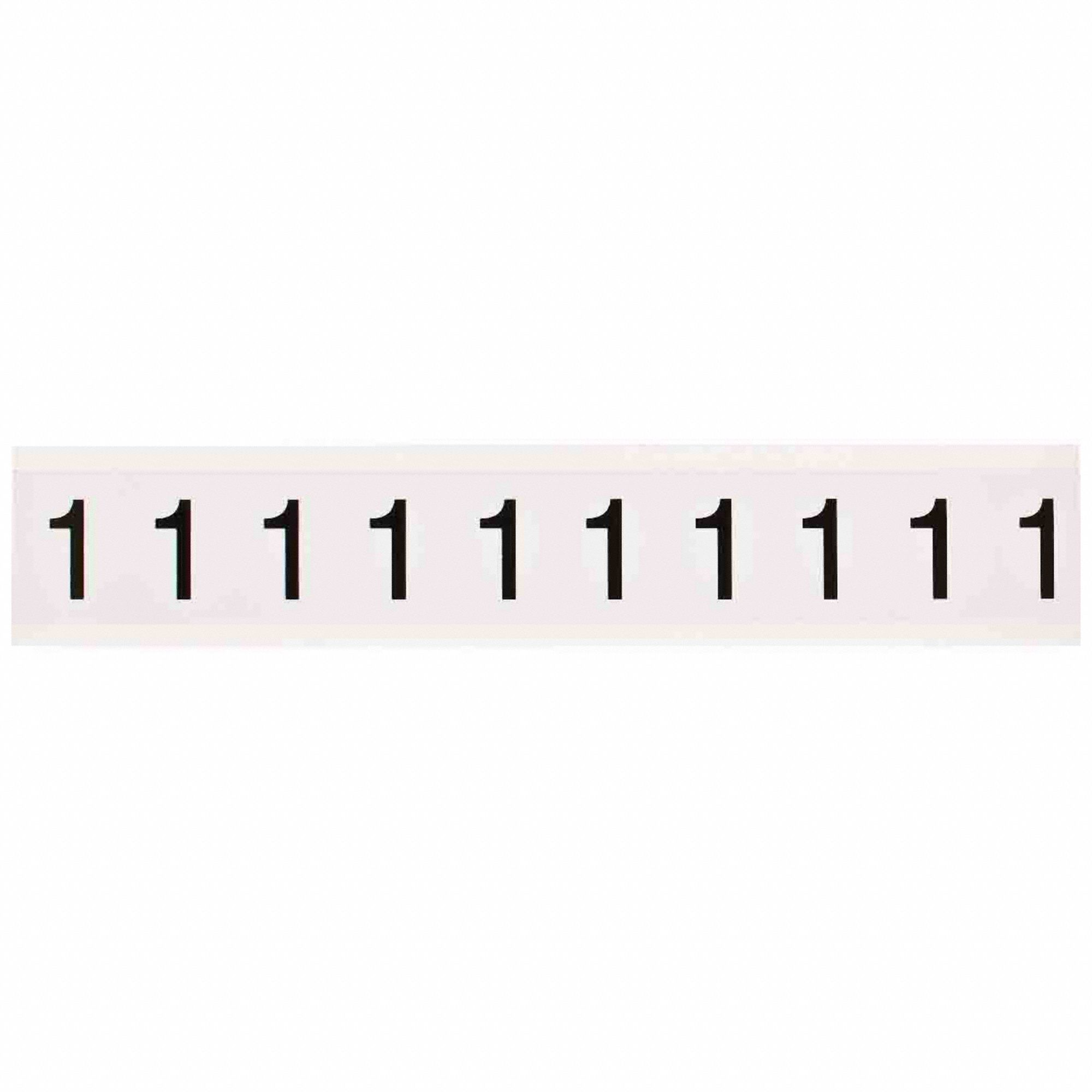 1 in Character Ht, Indoor/Outdoor, Number Label - 20TD31|9713-1 - Grainger