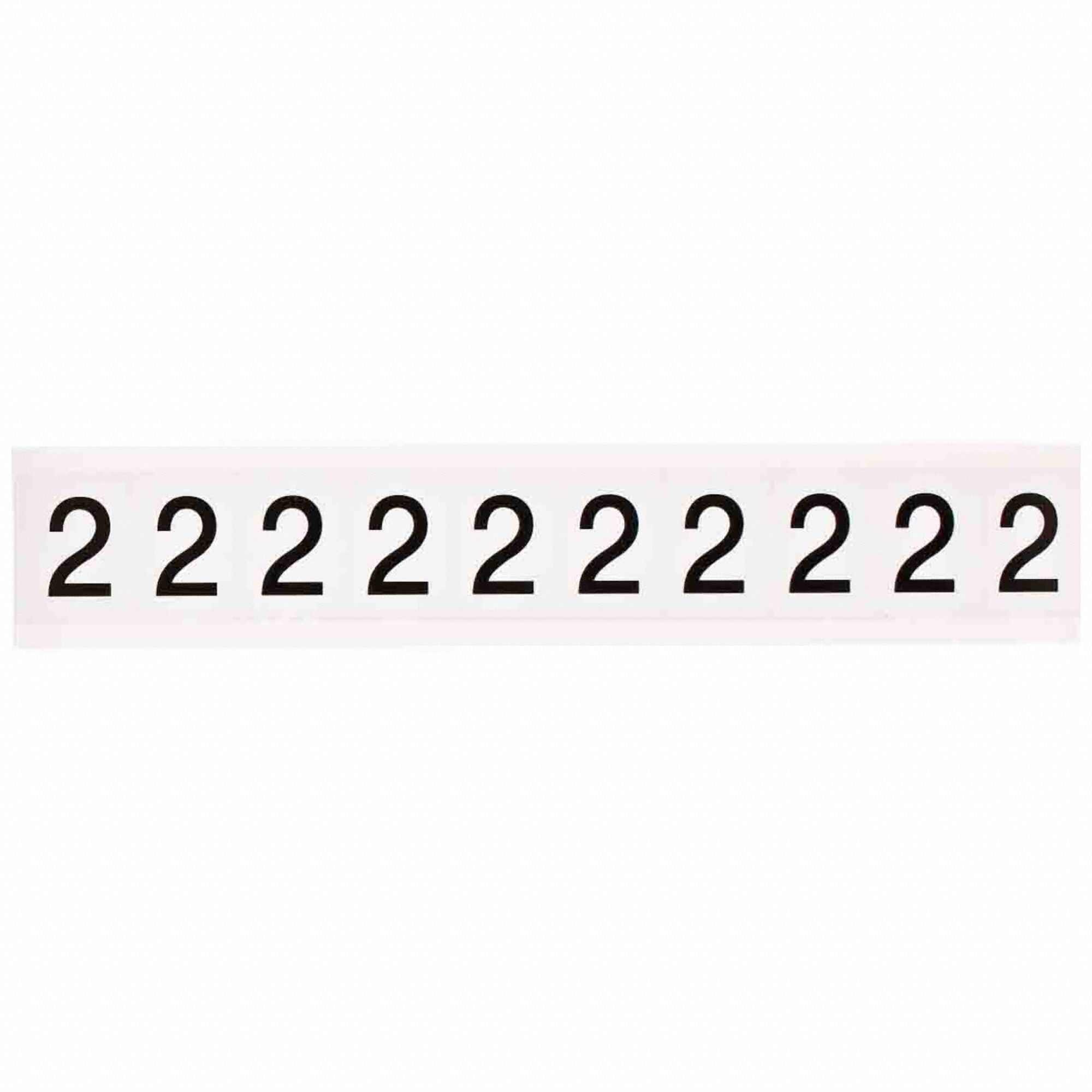 1 In Character Ht Indoor Outdoor Number Label 20TD32 9713 2 Grainger