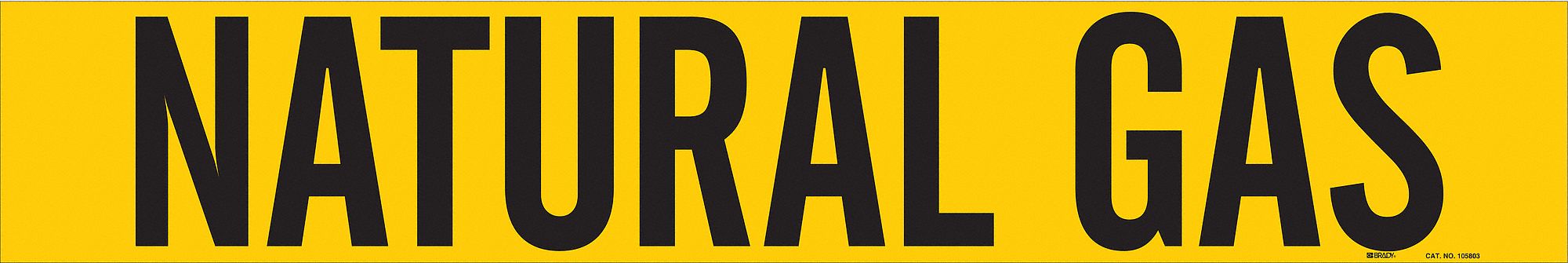 Natural Gas, Yellow, Pipe Marker - 20TE10|105803 - Grainger