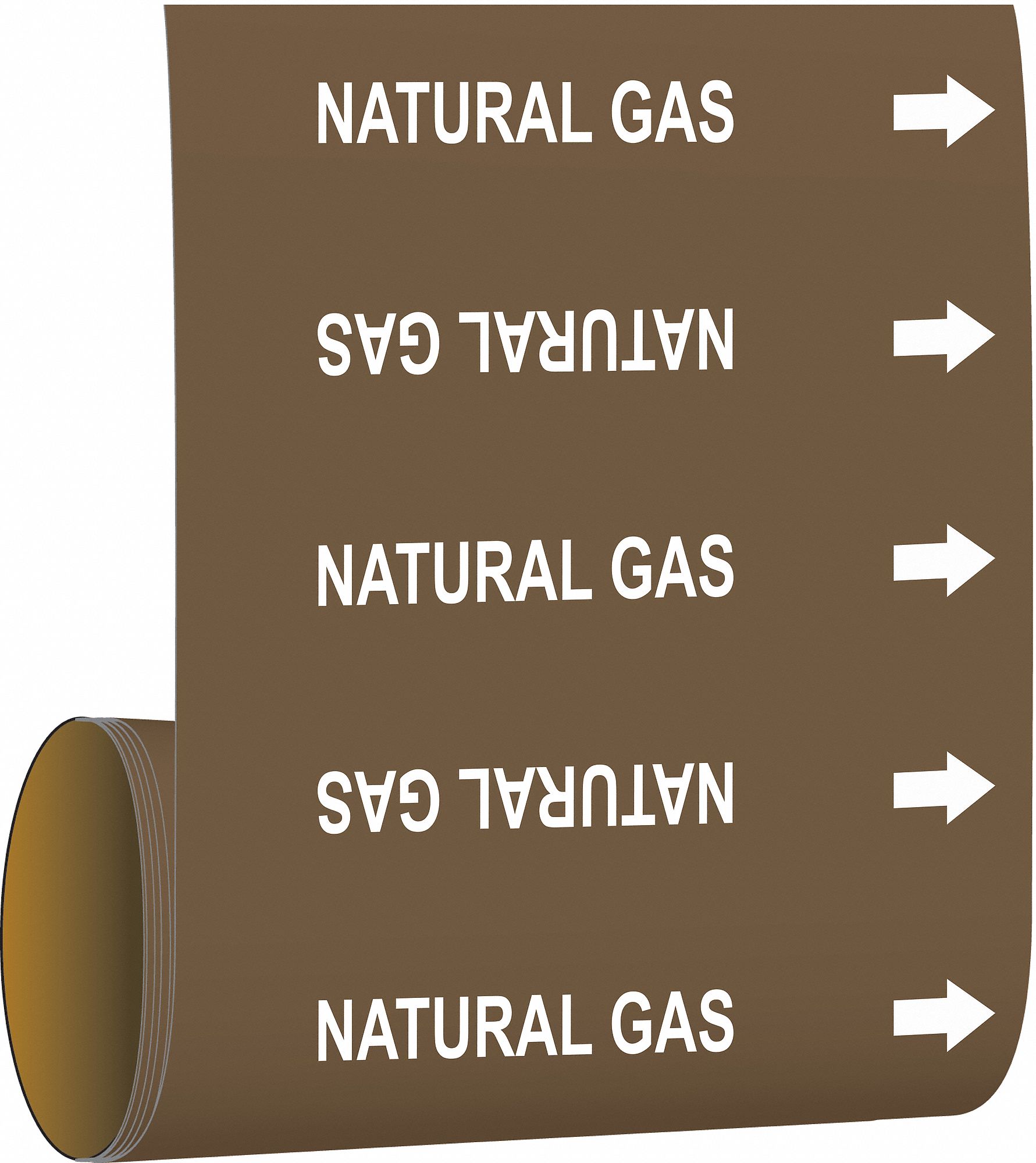 Natural Gas, Brown, Pipe Marker - 20TE64|109489 - Grainger