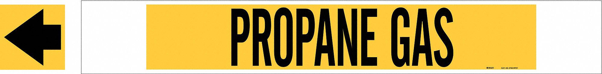 Propane Gas, Yellow, Pipe Marker - 20TF24|5748-HPHV - Grainger
