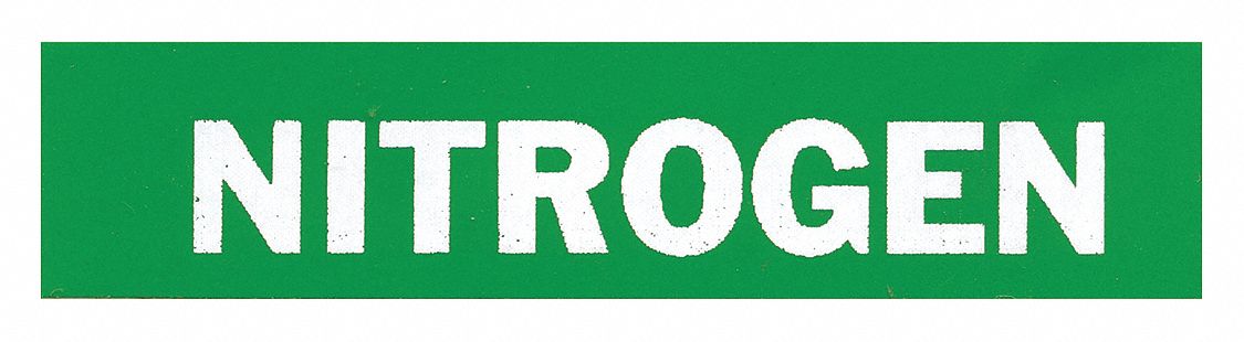 Nitrogen, Green, Pipe Marker - 20TG80|91998 - Grainger