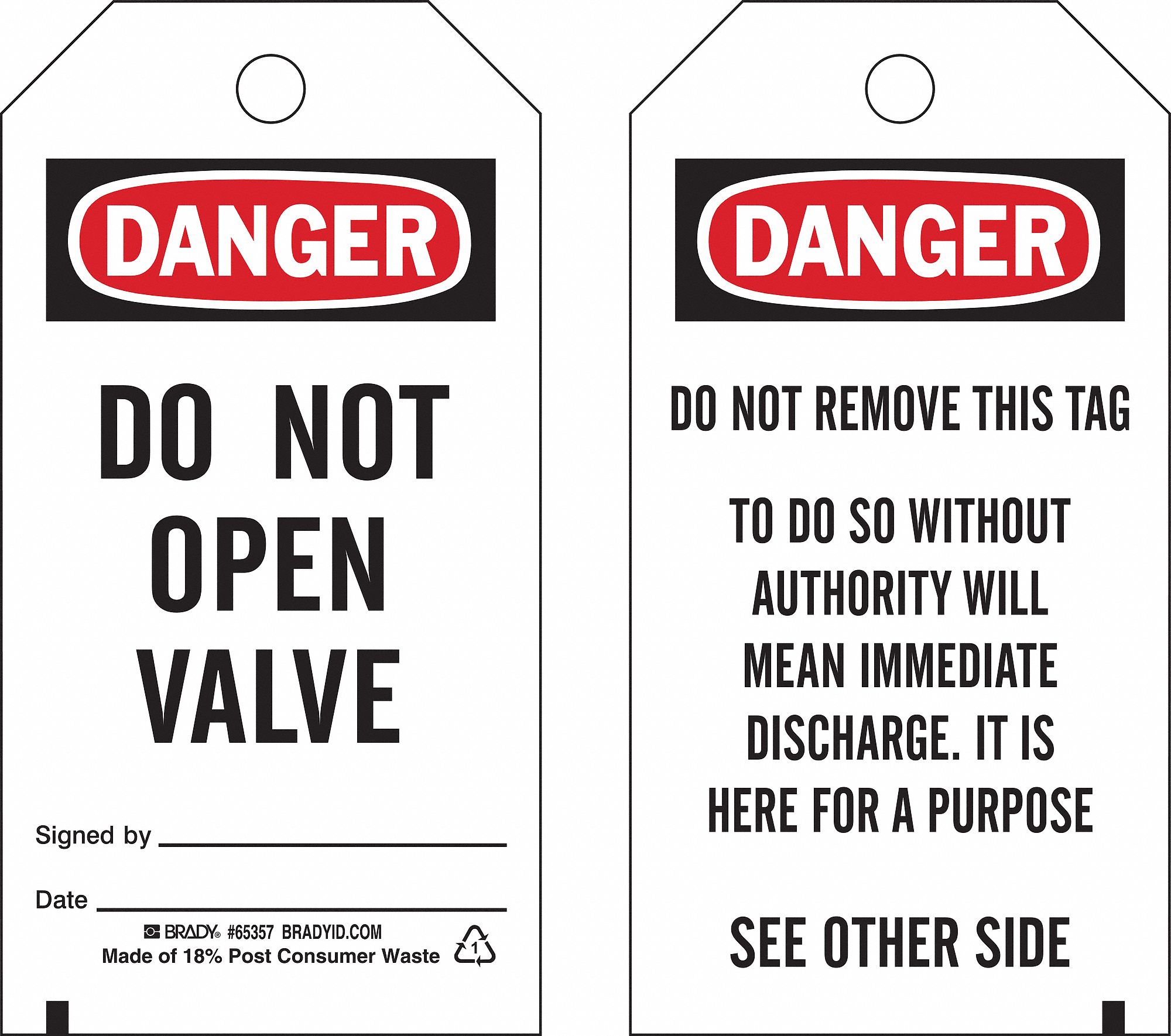 Black/Red/White, Cable Tie, Tags - 20TJ21|65357 - Grainger