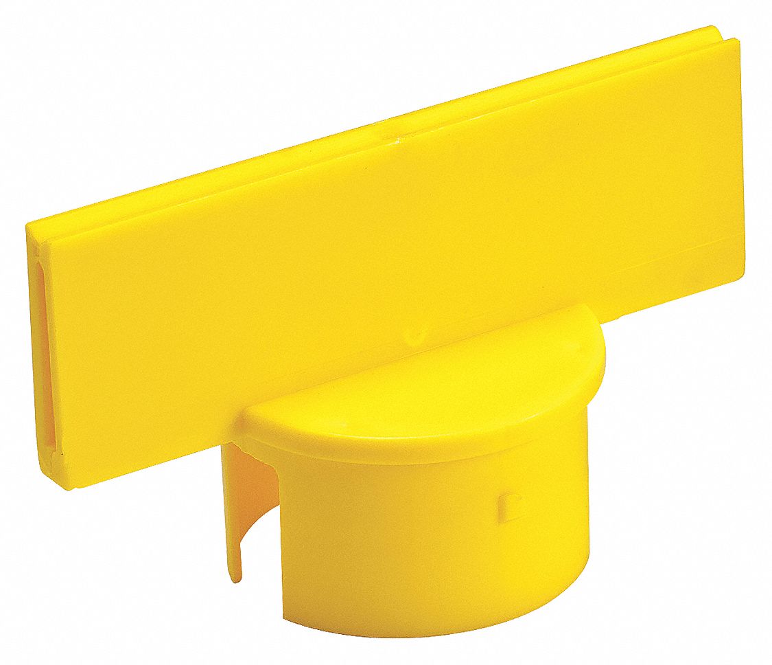 Bradylink Posts, Yellow, Post Sign Adapter - 20TJ41|92134 - Grainger
