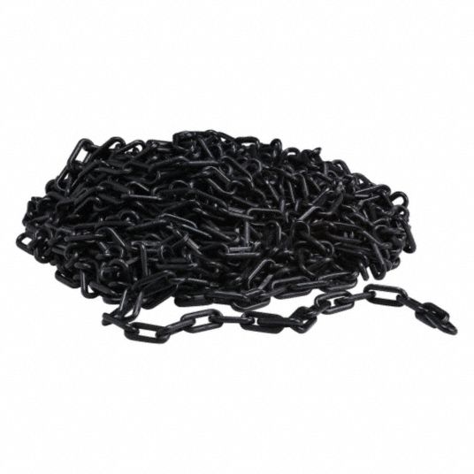 100 ft Lg, Black, Plastic Chain - 20TL19|78268 - Grainger