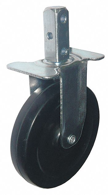 GRAINGER APPROVED Stem Caster, Square Caster Stem Type, 5" Wheel Dia ...