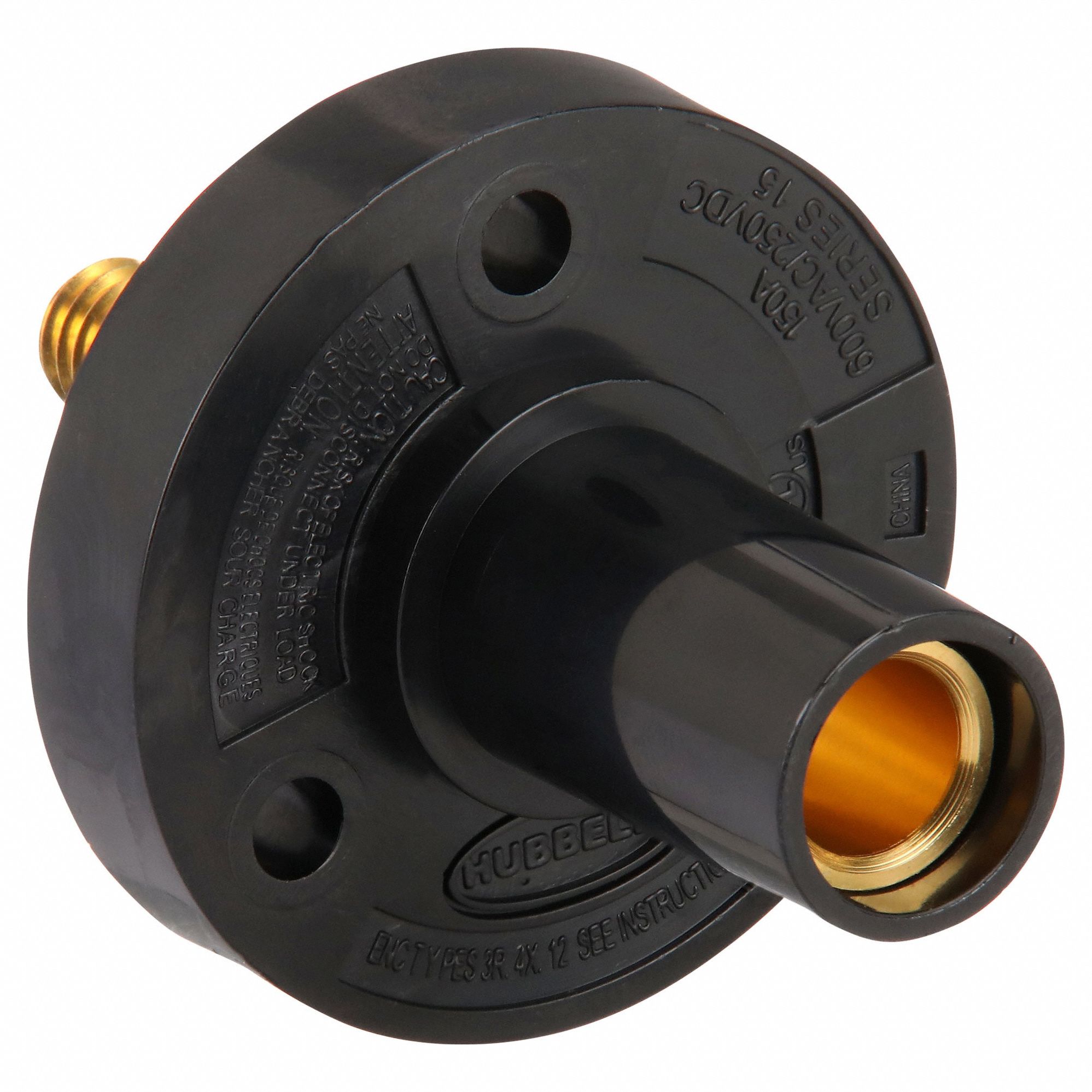 For Male Plugs, 150 A, Receptacle - 20TP72|HBL15FRBK - Grainger