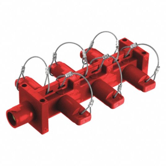 HUBBELL, 400 A, 6 Female Connections, Distribution Block - 20TT19 ...