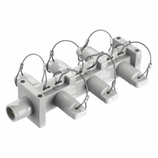 HUBBELL, 400 A, 6 Female Connections, Distribution Block - 20TT20 ...