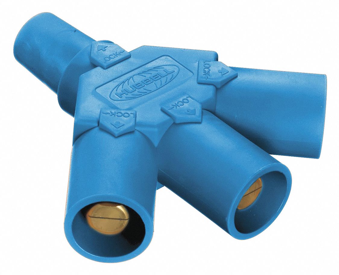 Female-Male-Male-Male, 400 A, Triple Connector - 20TT41|HBLF3MBL - Grainger