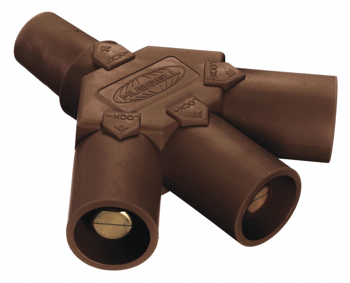 Female-Male-Male-Male, 400 A, Triple Connector - 20TT42|HBLF3MBN - Grainger