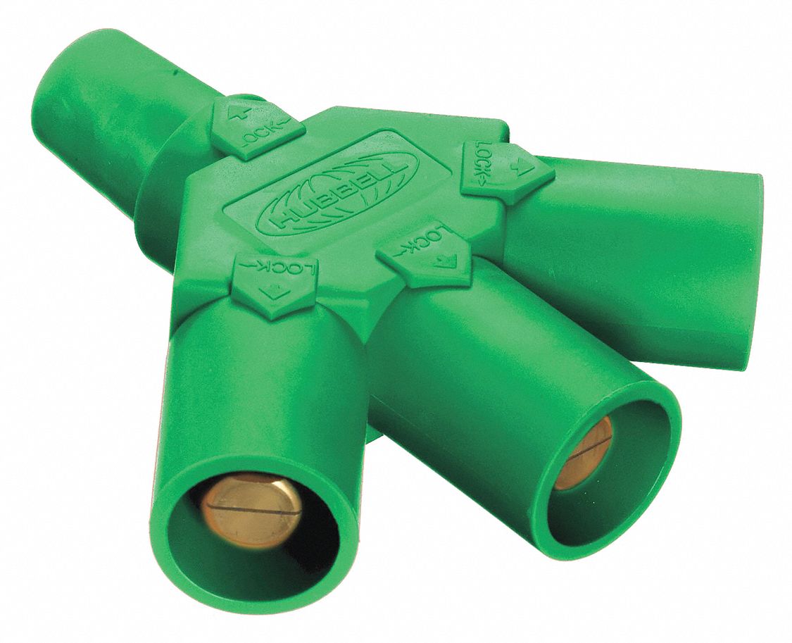 Female-Male-Male-Male, 400 A, Triple Connector - 20TT43|HBLF3MGN - Grainger