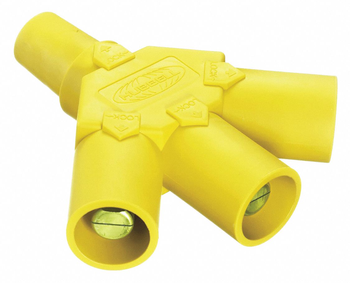 Female-Male-Male-Male, 400 A, Triple Connector - 20TT47|HBLF3MY - Grainger