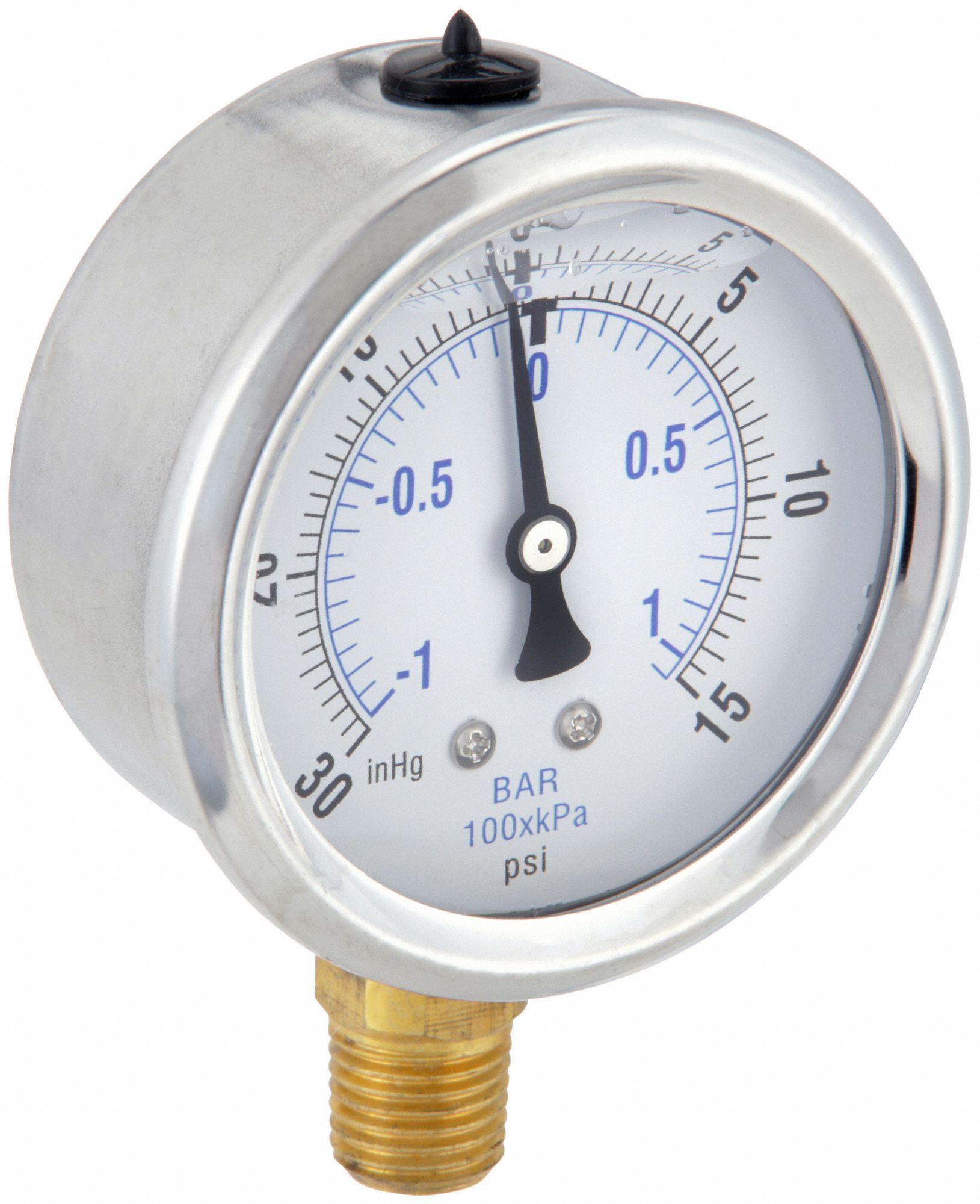 PIC GAUGES, 15 psi to 0 psi / Hg to 15 psi, 2 1/2 in Dial, Industrial Compound Gauge - 20TV15 ...