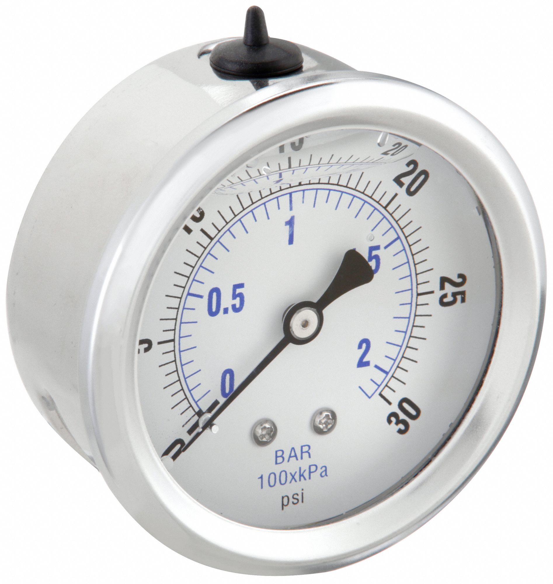 PIC GAUGES, 0 psi / Hg to 30 psi, 2 1/2 in Dial, Industrial Pressure ...
