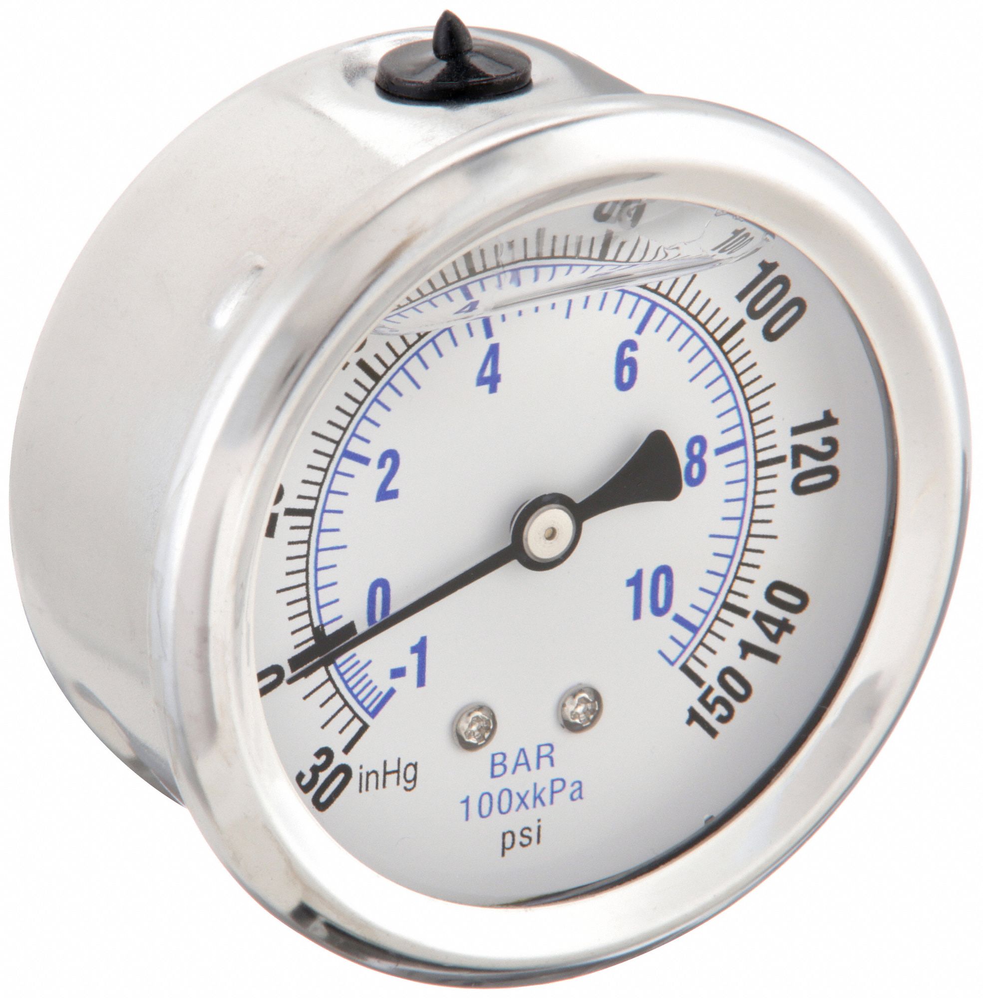 PIC GAUGES, 150 psi to 0 psi / Hg to 150 psi, 2 1/2 in Dial, Industrial ...
