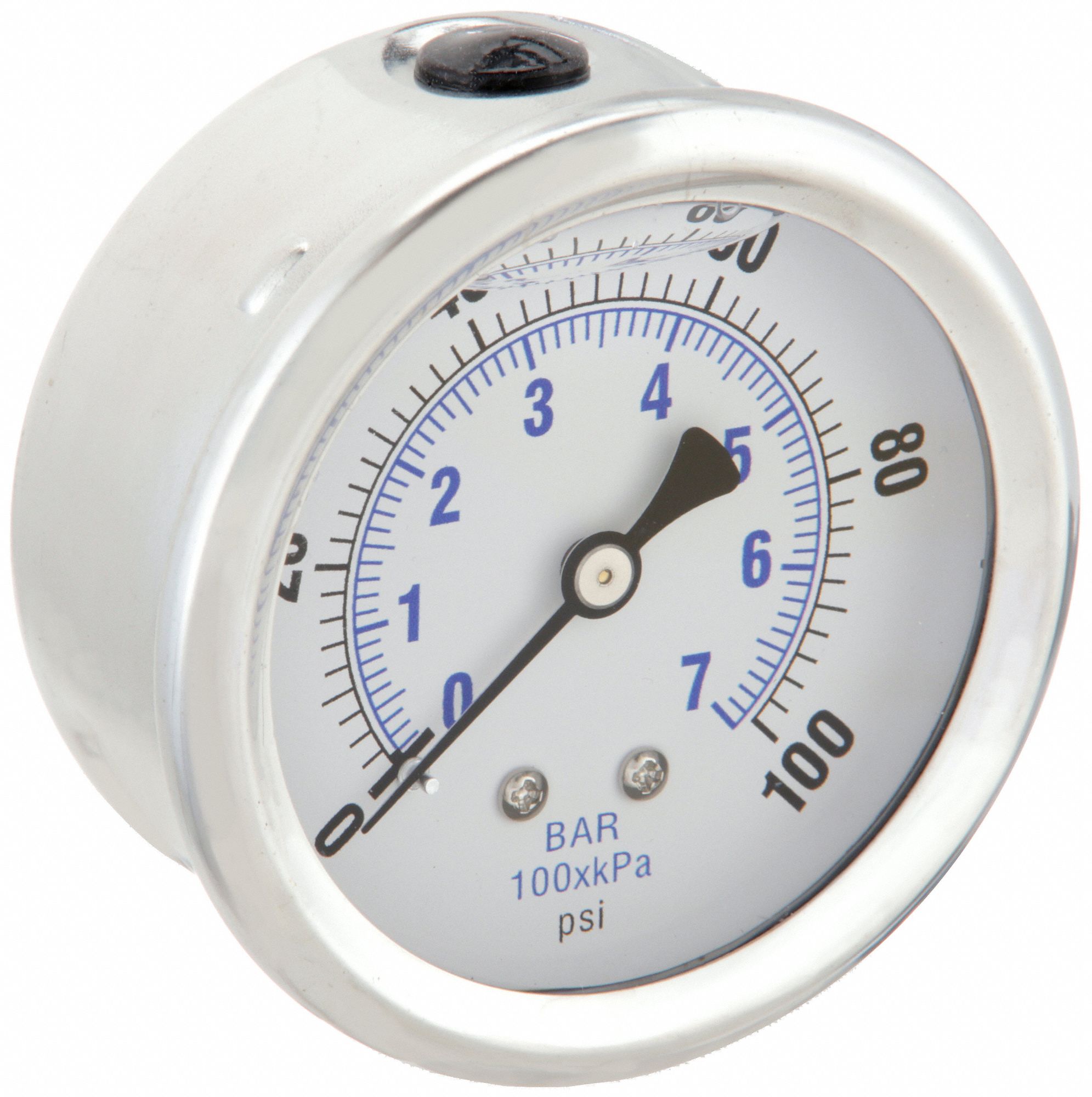 PIC GAUGES, 0 psi / Hg to 100 psi, 2 1/2 in Dial, Industrial Pressure ...