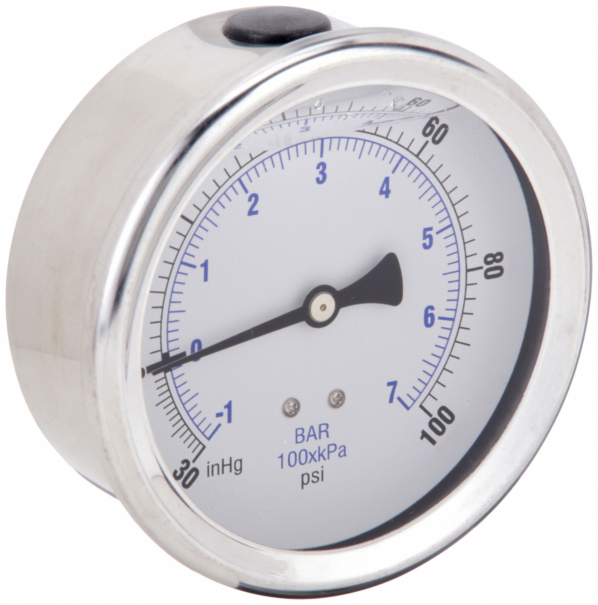 PIC GAUGES, 0 psi to -30 in Hg, 4 in Dial, Industrial Compound Gauge ...