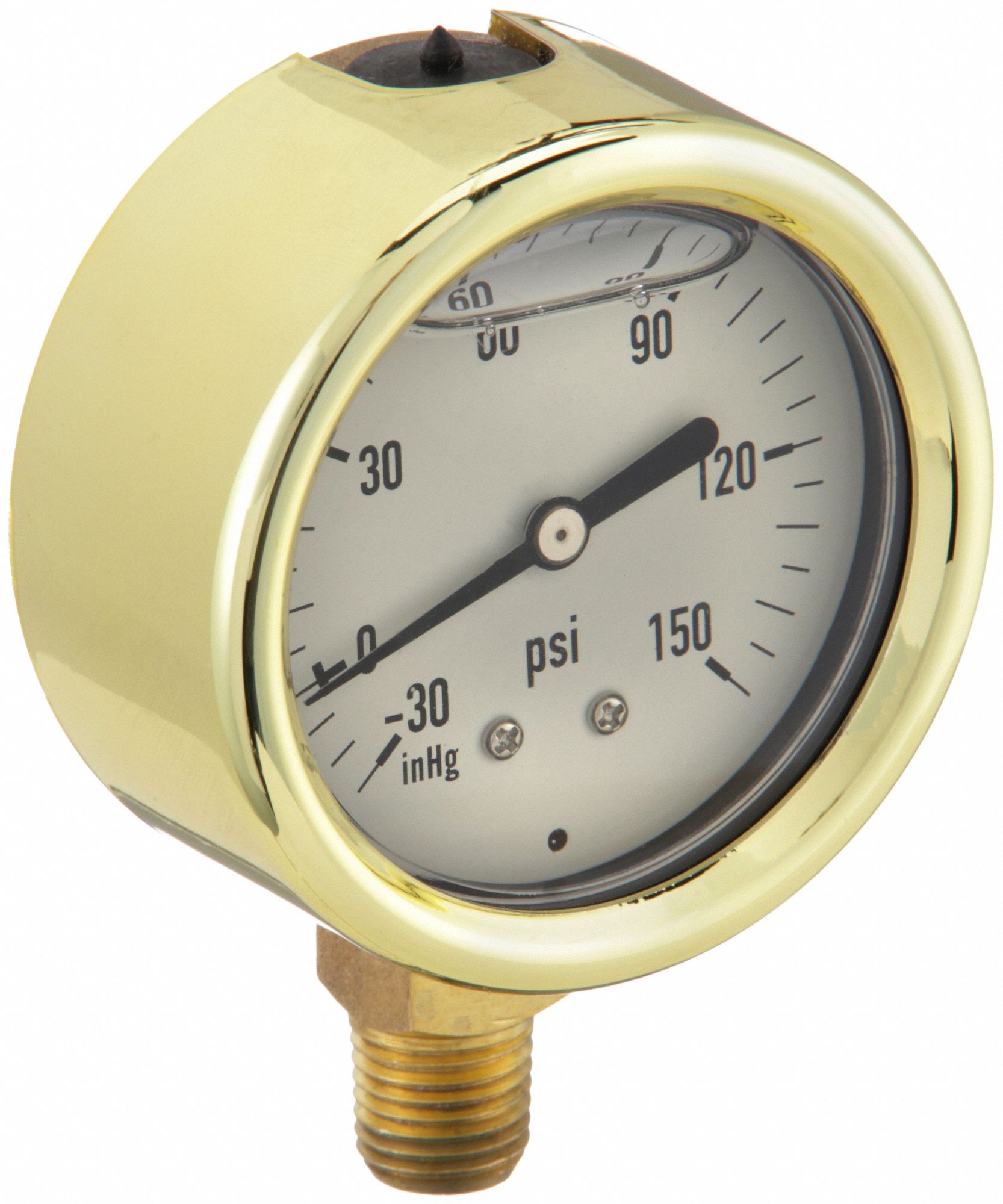 PIC GAUGES, 160 psi to 0 in Hg /0 psi to 150 psi, 2 1/2 in Dial ...