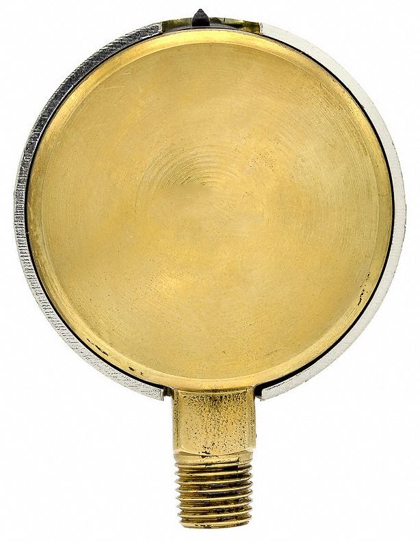 PIC GAUGES Industrial Compound Gauge: 30 to 0 to 150 in Hg/psi, 2 1/2 in Dial, Liquid-Filled ...