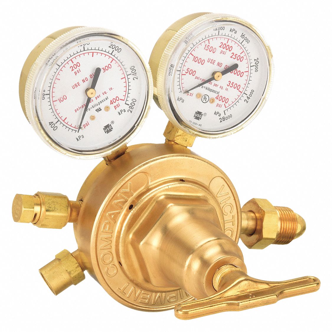 VICTOR, Single Stage, CGA 580 Inlet, Gas Regulator - 20UK04|0781-0543 ...