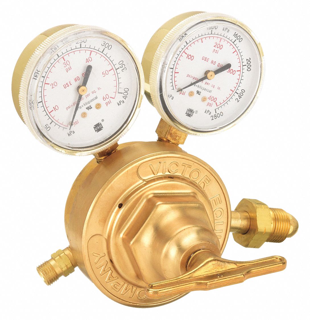 VICTOR, Single Stage, CGA 510 Inlet, Gas Regulator - 20UK06|0781-0589 ...