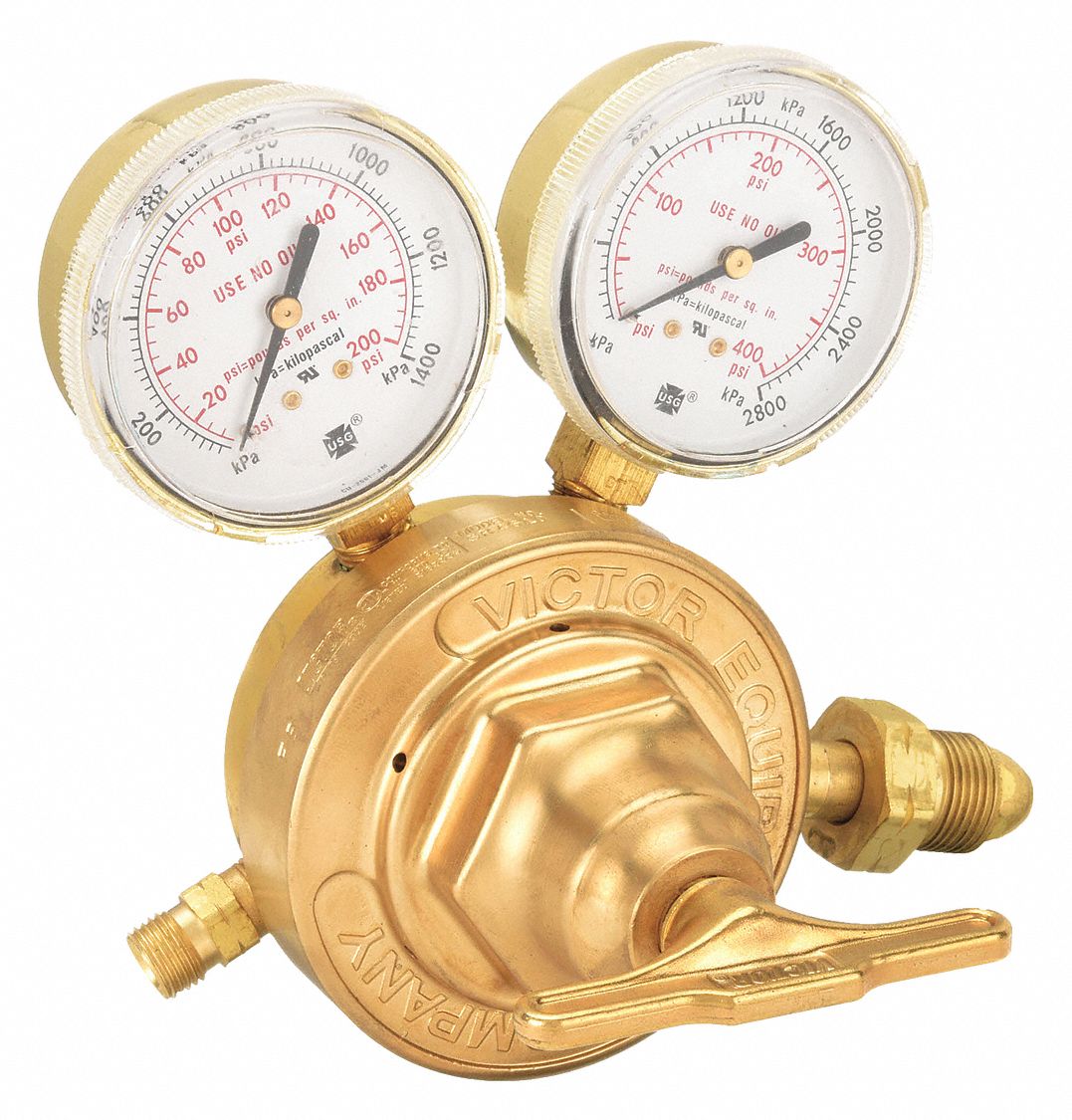 VICTOR, Single Stage, CGA 510 Inlet, Gas Regulator - 20UK07|0781-0595 ...