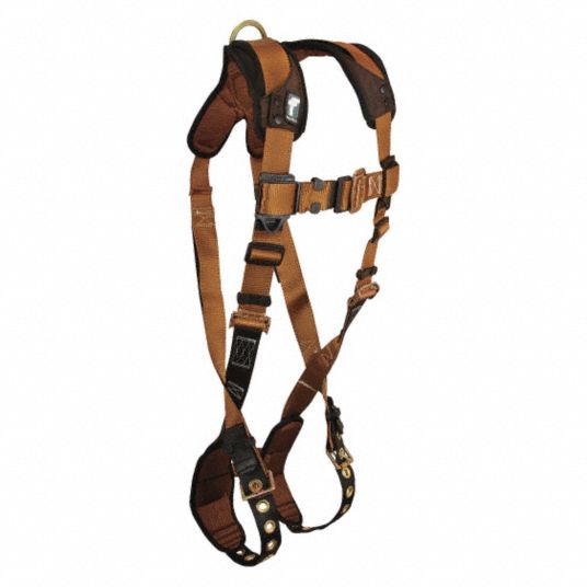 Full Body Harness, 425 lb, Brown - L/XL - Grainger