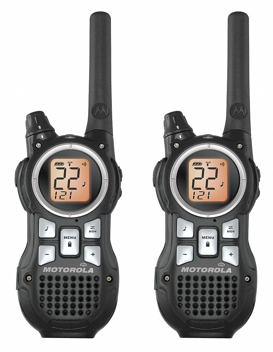 Two Way Radio,FRS/GMRS,22 Channels,PK2 - Grainger