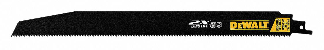 DEWALT, 10 Teeth per Inch, 1 in Blade Wd, Reciprocating Saw Blade ...