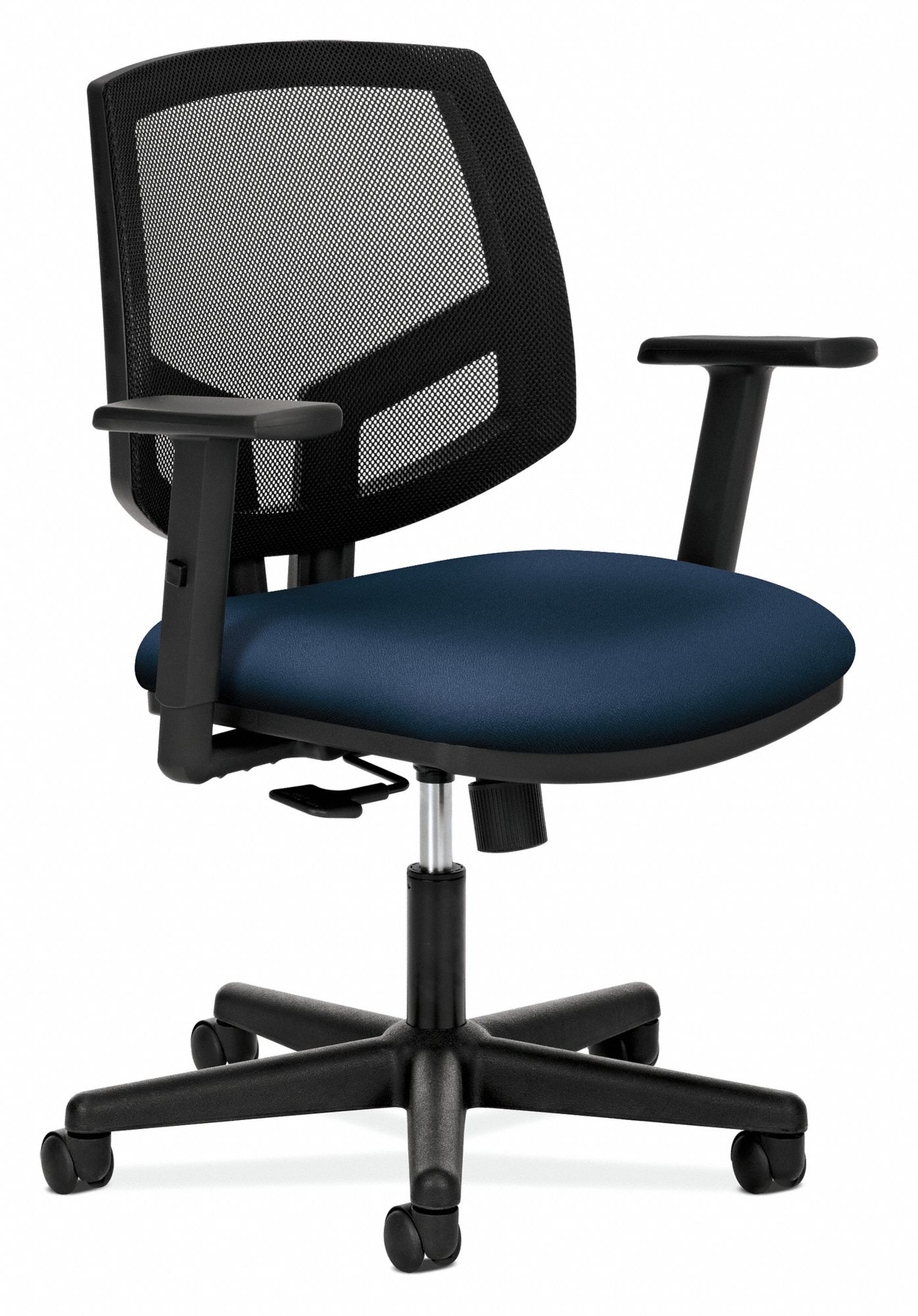 Desk Chair, Desk Chair, Black, Mesh, 18 in to 22 in Nominal Seat Height ...