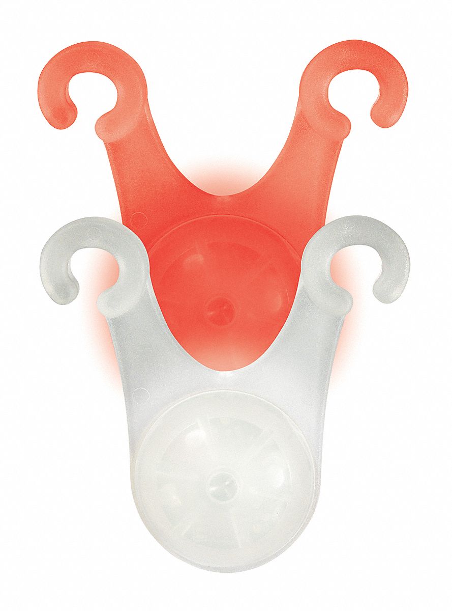 LED Hands Free Light, Plastic, White, 2.41 in - Grainger