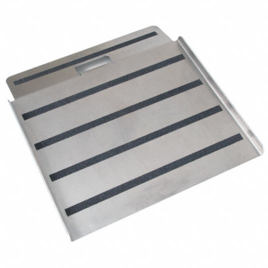MAGLINER Curb Ramp: Aluminum, 750 lb Load Capacity, 27 in Lg, 27 in Wd ...