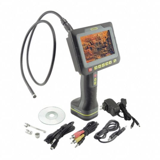 GENERAL, 640 x 480, 3 3/8 ft Shaft Lg, Borescope - 20VC70|DCS500 - Grainger