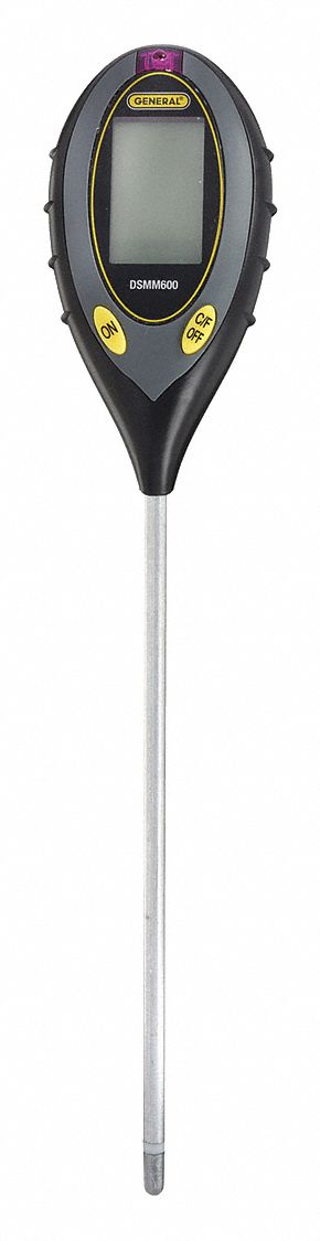 GENERAL, Digital, LCD with Backlight, Moisture Meter - 20VC74|DSMM600 ...