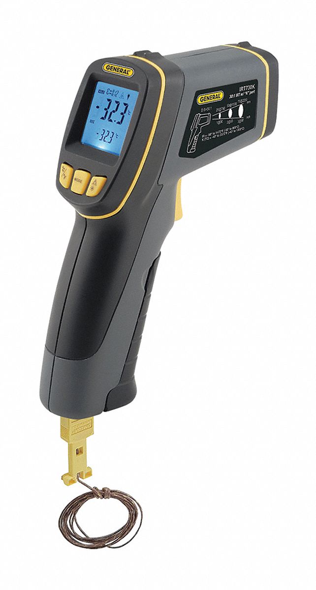 Backlit LCD, Infrared Thermometer, Single Dot Laser Sighting - Infrared ...