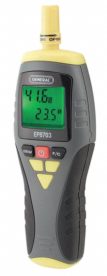 GENERAL Temperature Humidity Meter - 20VC89|EP8703 - Grainger