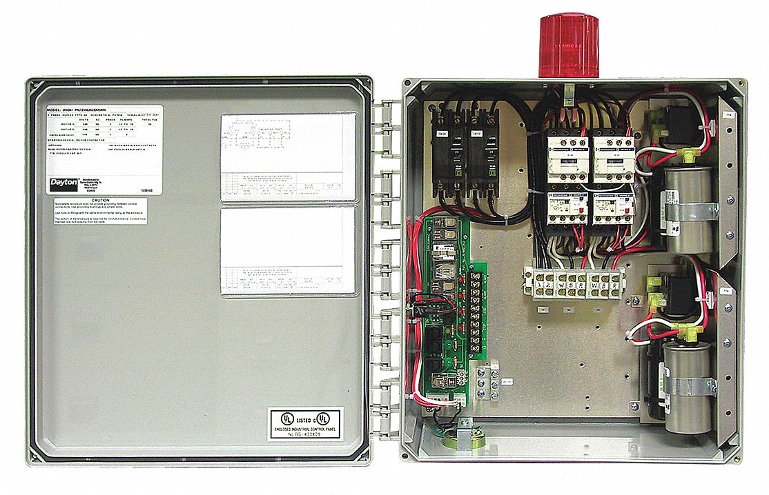 DAYTON Panel de Control Dúplex,16" An,23/32A - Paneles para Control de ...