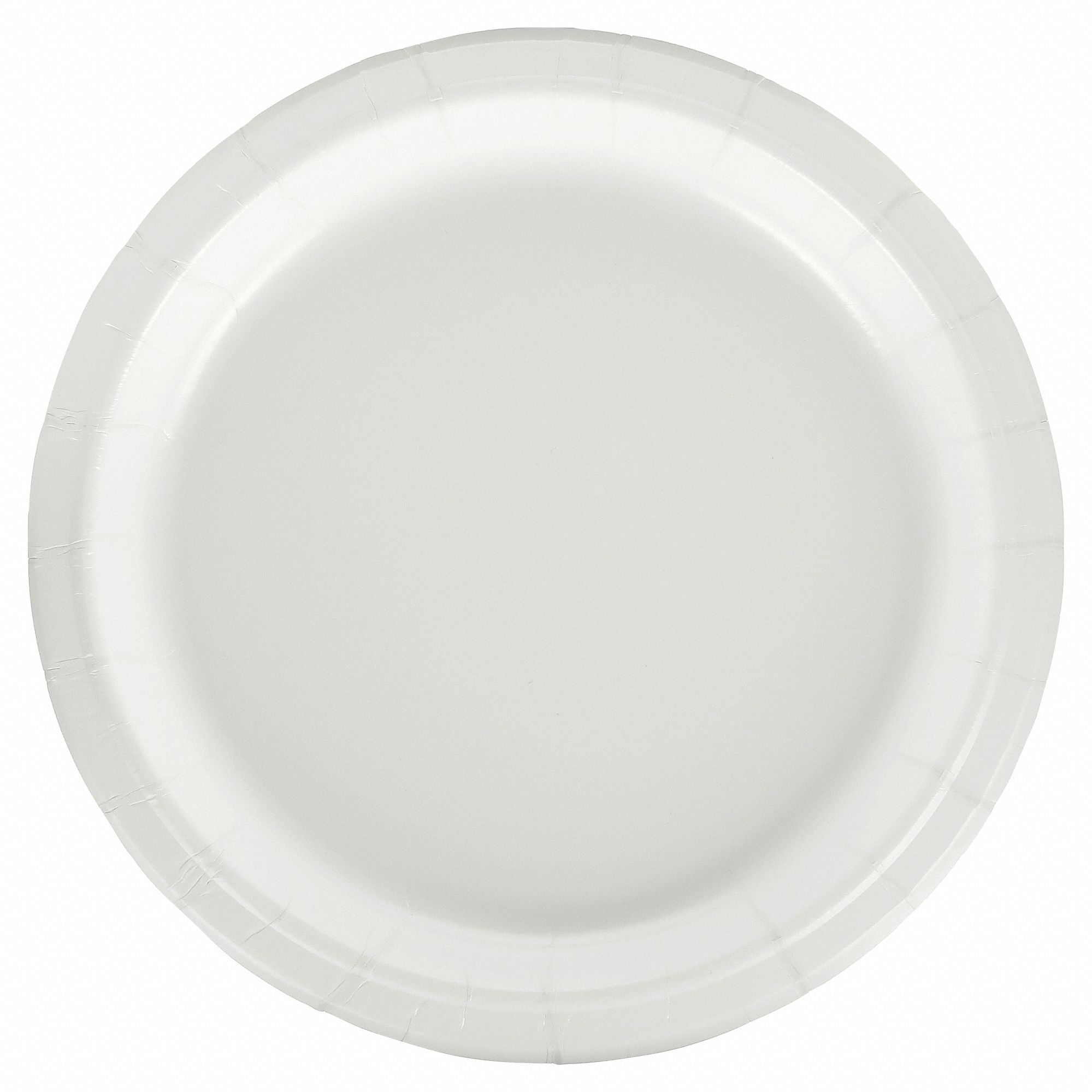 White, Heavy-Wt, Disposable Paper Plate - 20VG86|22381 - Grainger