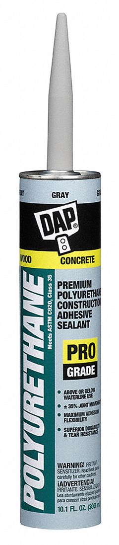 DAP, Polyurethane, Gray, Polyurethane Sealant - 20VK38|18814 - Grainger