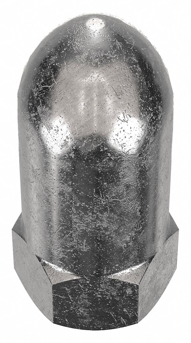 High Crown, 1/2"-13 Thread, Cap Nut - 20W369|Z0336-188 - Grainger