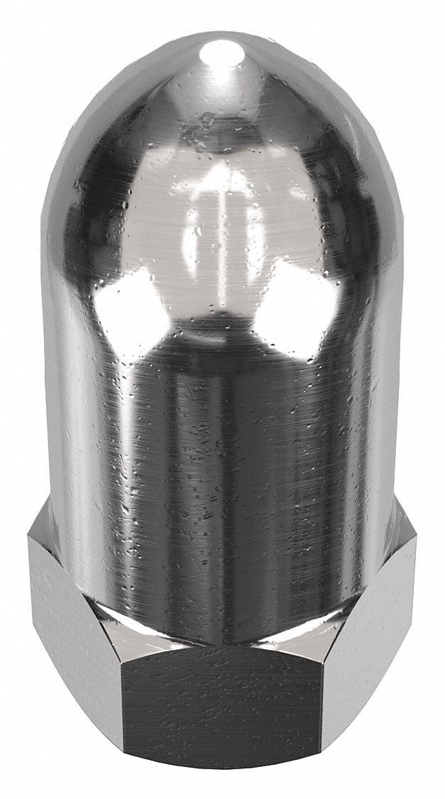 High Crown, 1/2"-13 Thread, Cap Nut - 20W385|Z0336-188EP - Grainger