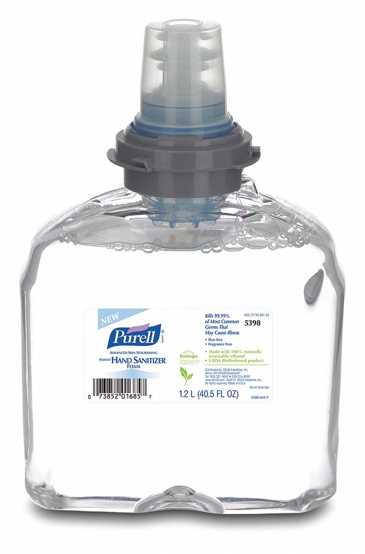 PURELL, TFX™ Series, Requires Dispenser, Hand Sanitizer - 20W439|5398 ...