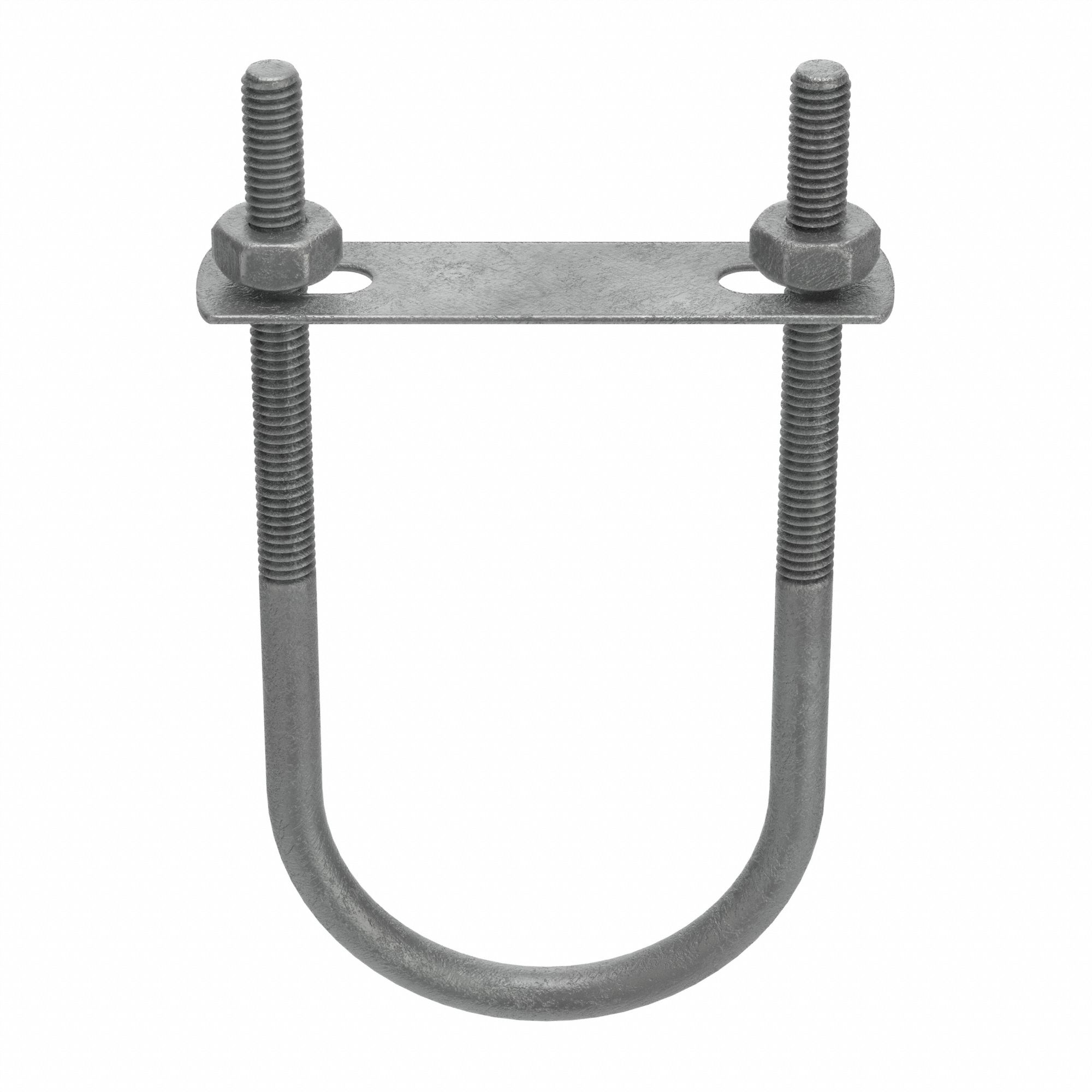 5/16"-18 Thread Size, For Pipe Size 2 in, Standard U-Bolt with Mounting ...