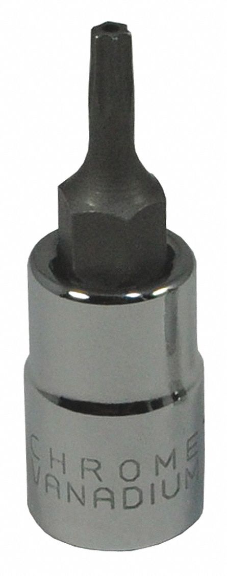 WESTWARD, 1/4 in Drive Size, T10 Tip Size, Socket Bit - 20XA02|20XA02 ...