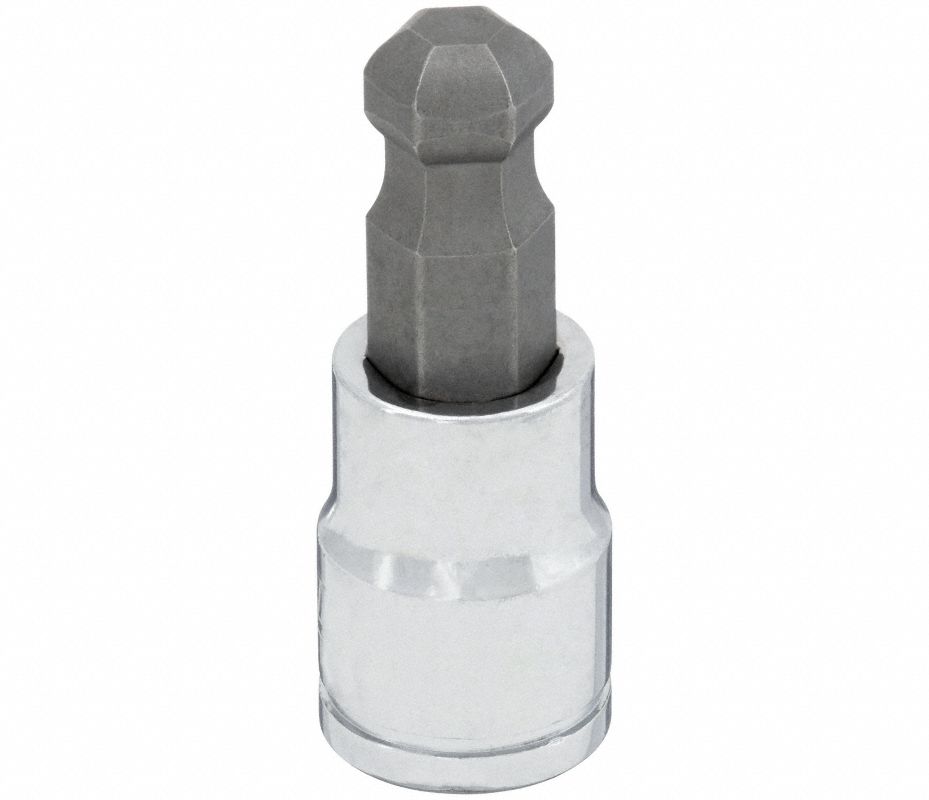 WESTWARD Dado con Punta Bola Hexagonal, Impulsor 3/8", Tamaño de la ...